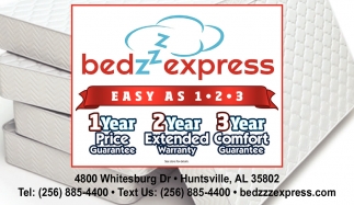Easy As 1, 2, 3, Bedz Express, Huntsville, AL