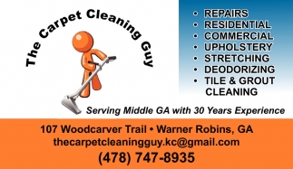 Serving Middle GA with 30 Years Experience, The Carpet Cleaning Guy ...