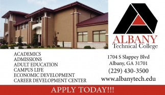 Apply Today!, Albany Technical College, Albany, GA