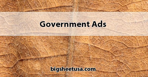 Government Ads